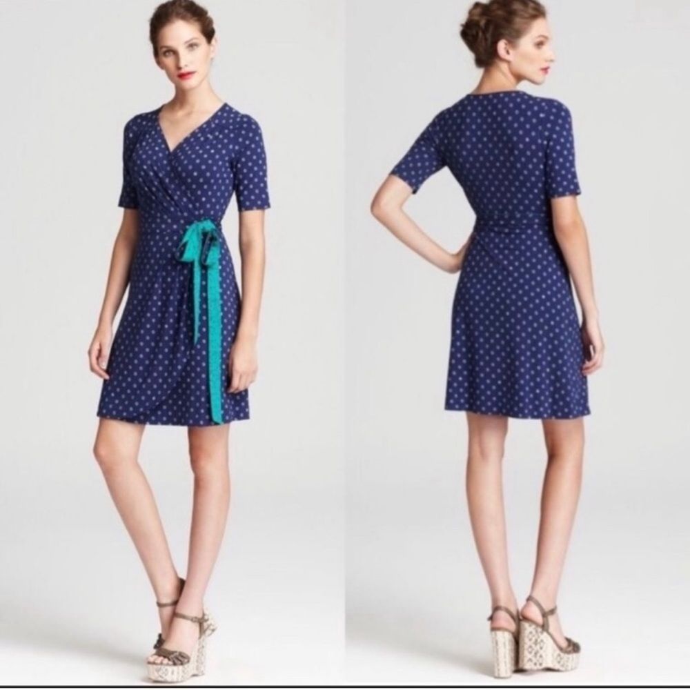 Lilly Pulitzer Arina Button & Safety Pin Print Wrap D… - Gem